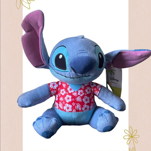 Disney | Toys | New Disney Official Stitch Hawaiian Stitch Plush 1 ...